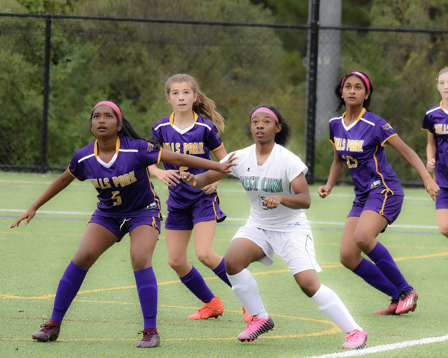 Mills Park Soccer Girls | Wake County School District Athletics