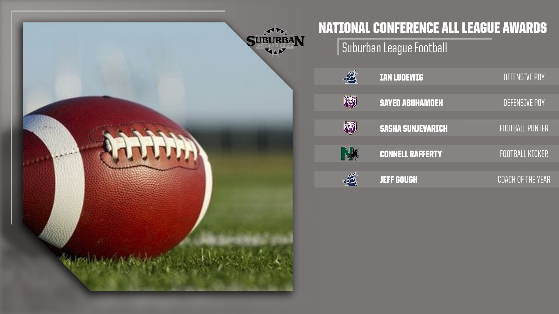 2022 Suburban League Awards– National Conference Football | Suburban ...