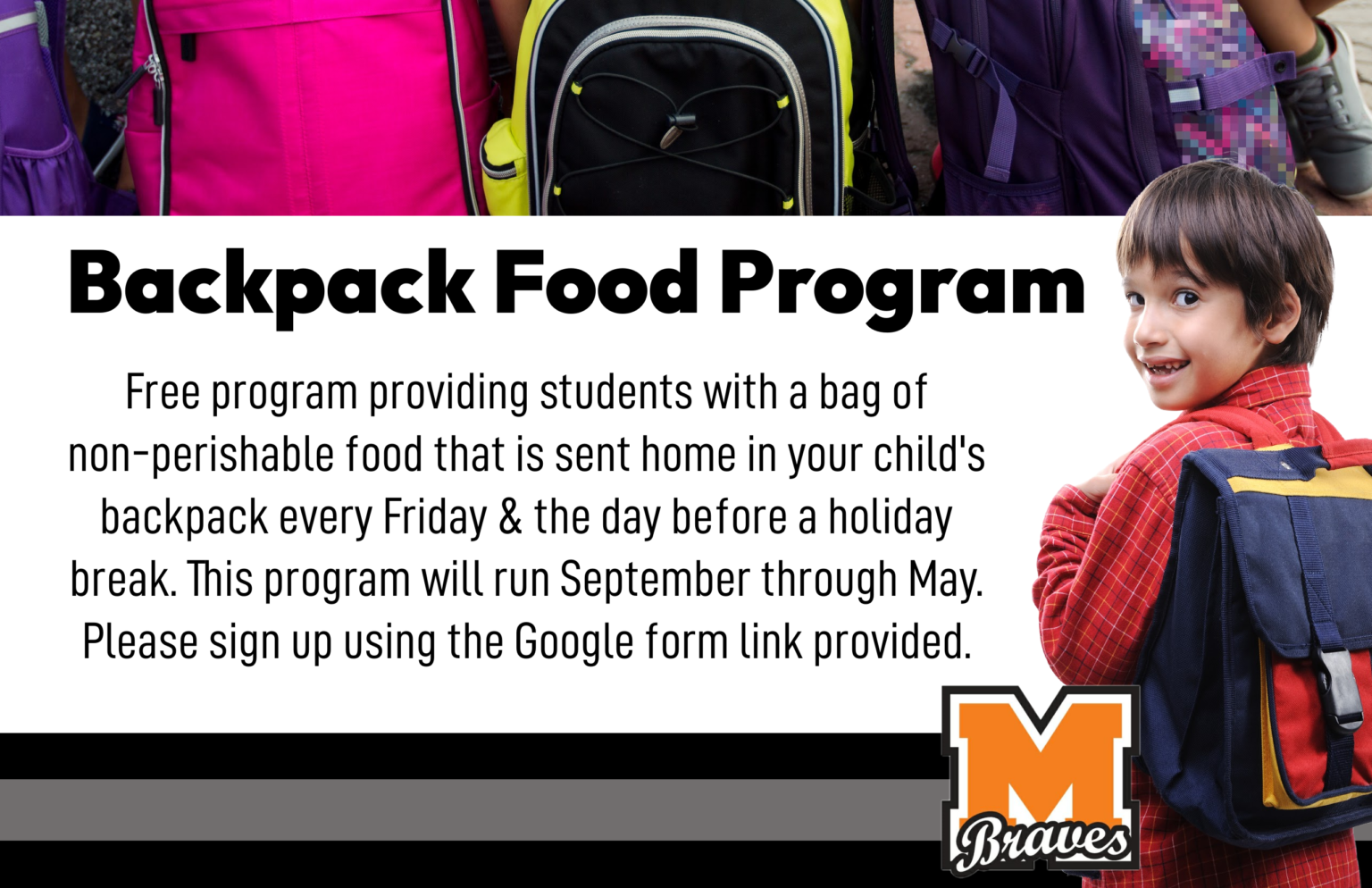 Backpack Food Program | Menahga Public Schools