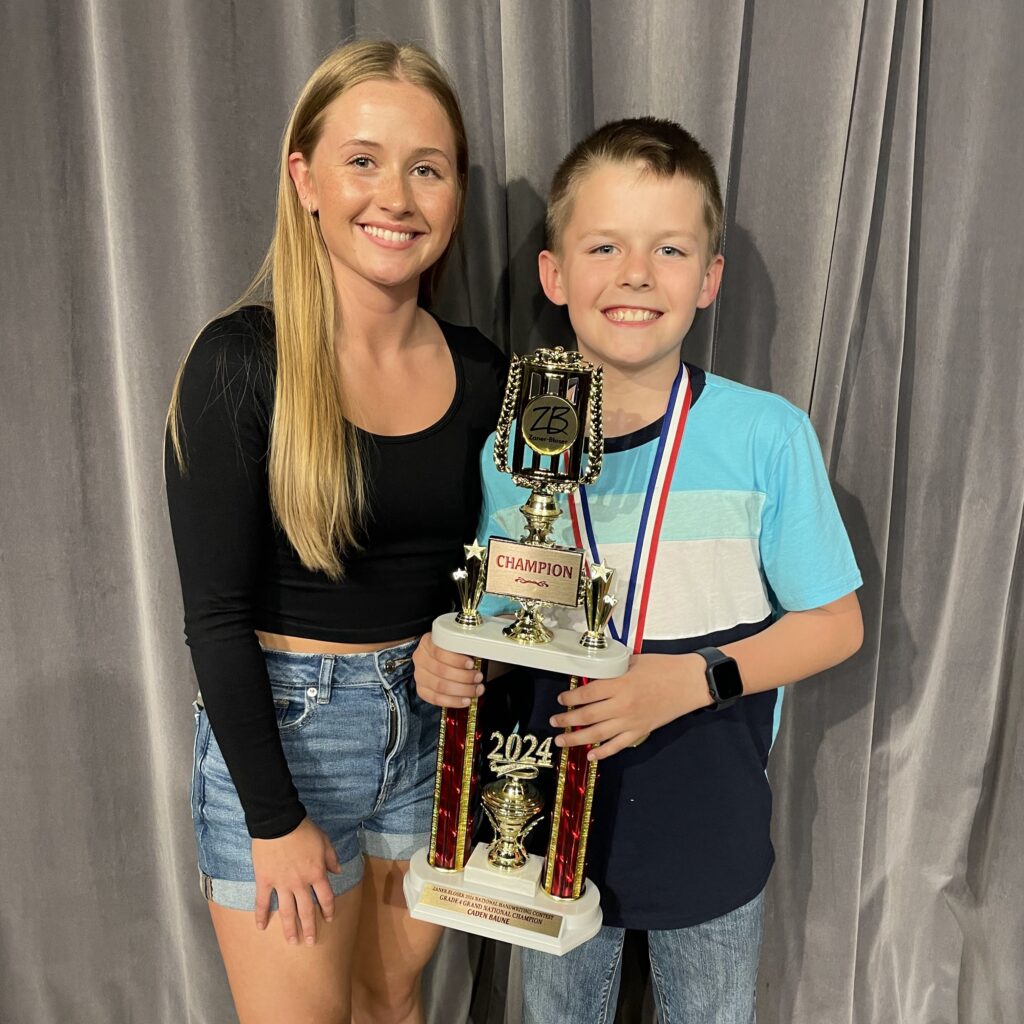 Baune is 2024 National Handwriting Champion | Red Rock Central School ...