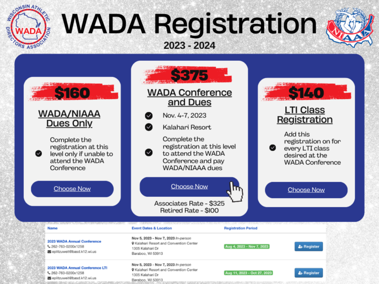 WADA Annual Conference | Wisconsin Athletic Directors Association (WADA)