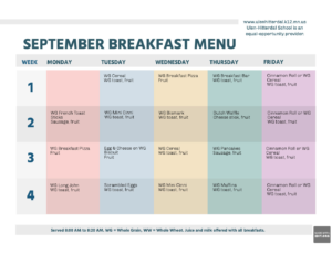 Breakfast/Lunch Menus | Ulen-Hitterdal Public Schools