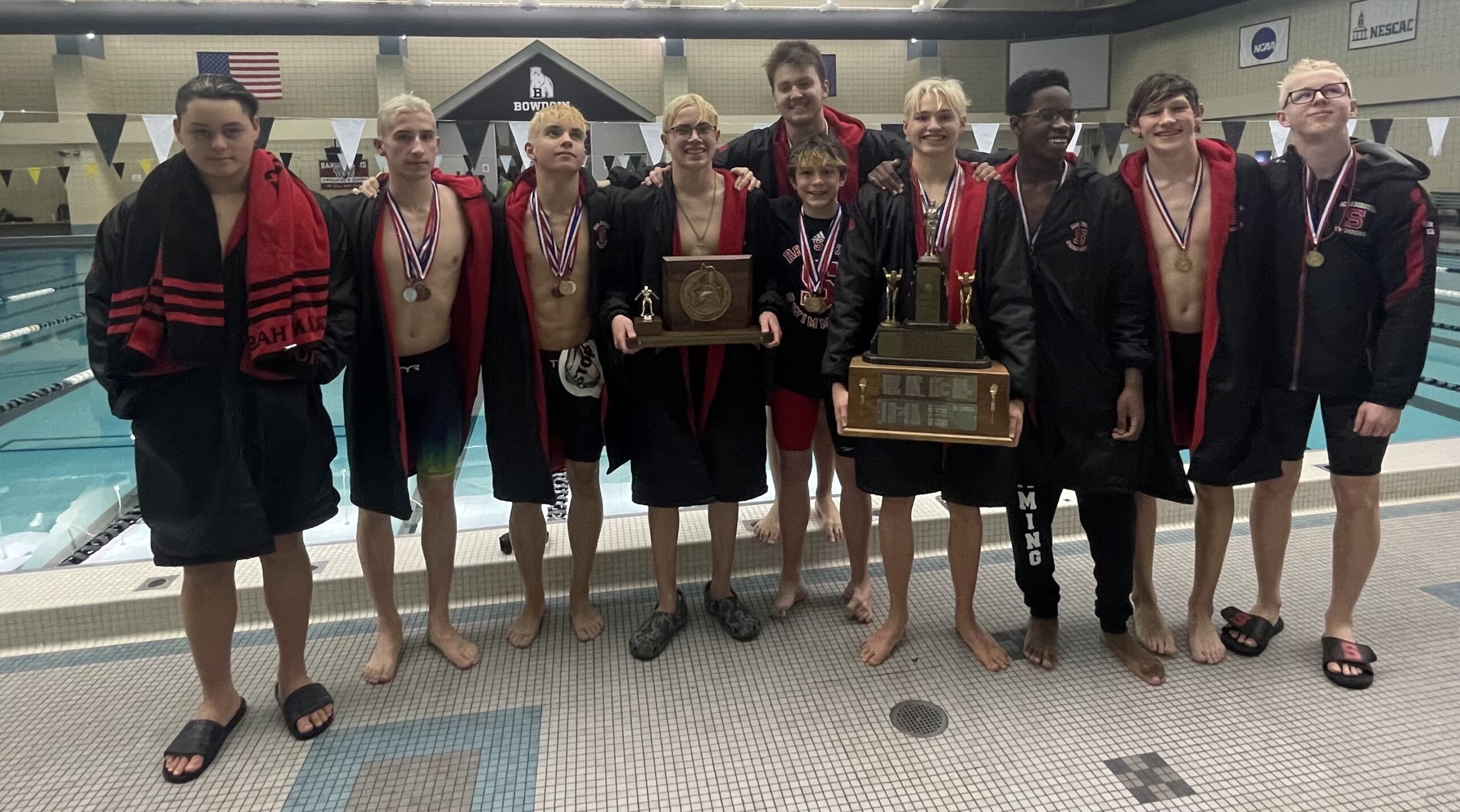 SHS Boys Swim Team wins Class A championship | Scarborough Red Storm