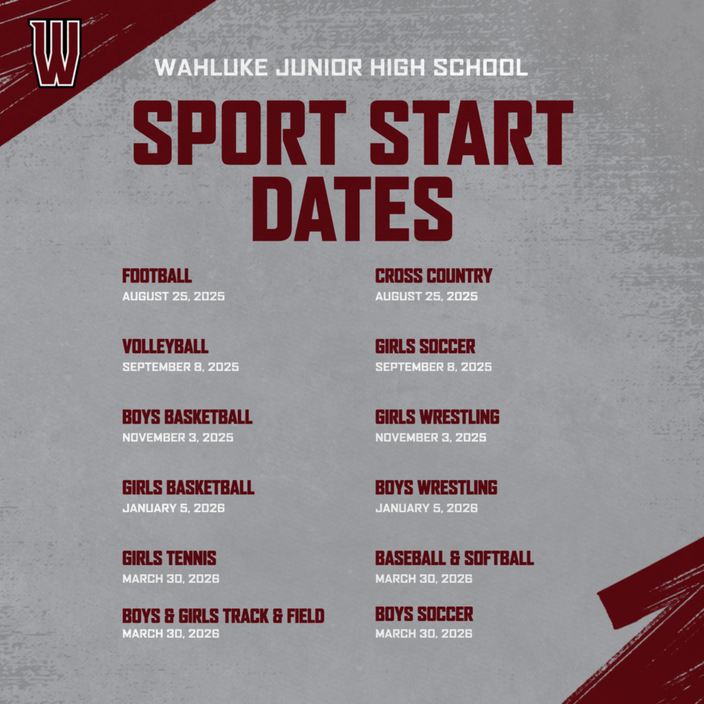 Warrior Sport Start Dates | Wahluke High School (WA)
