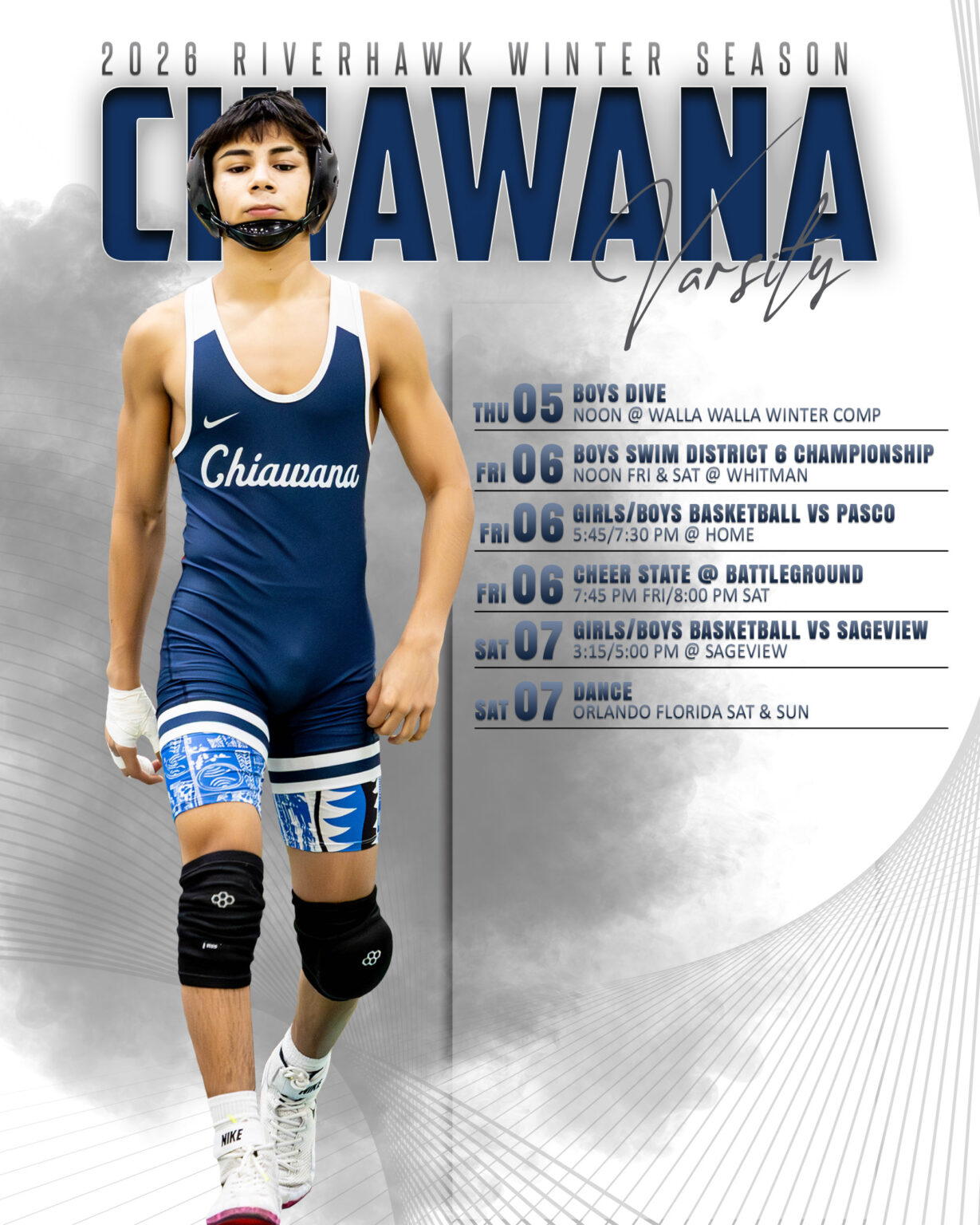 Varsity Events This Week 02/02-02/07 | Chiawana High School (WA)