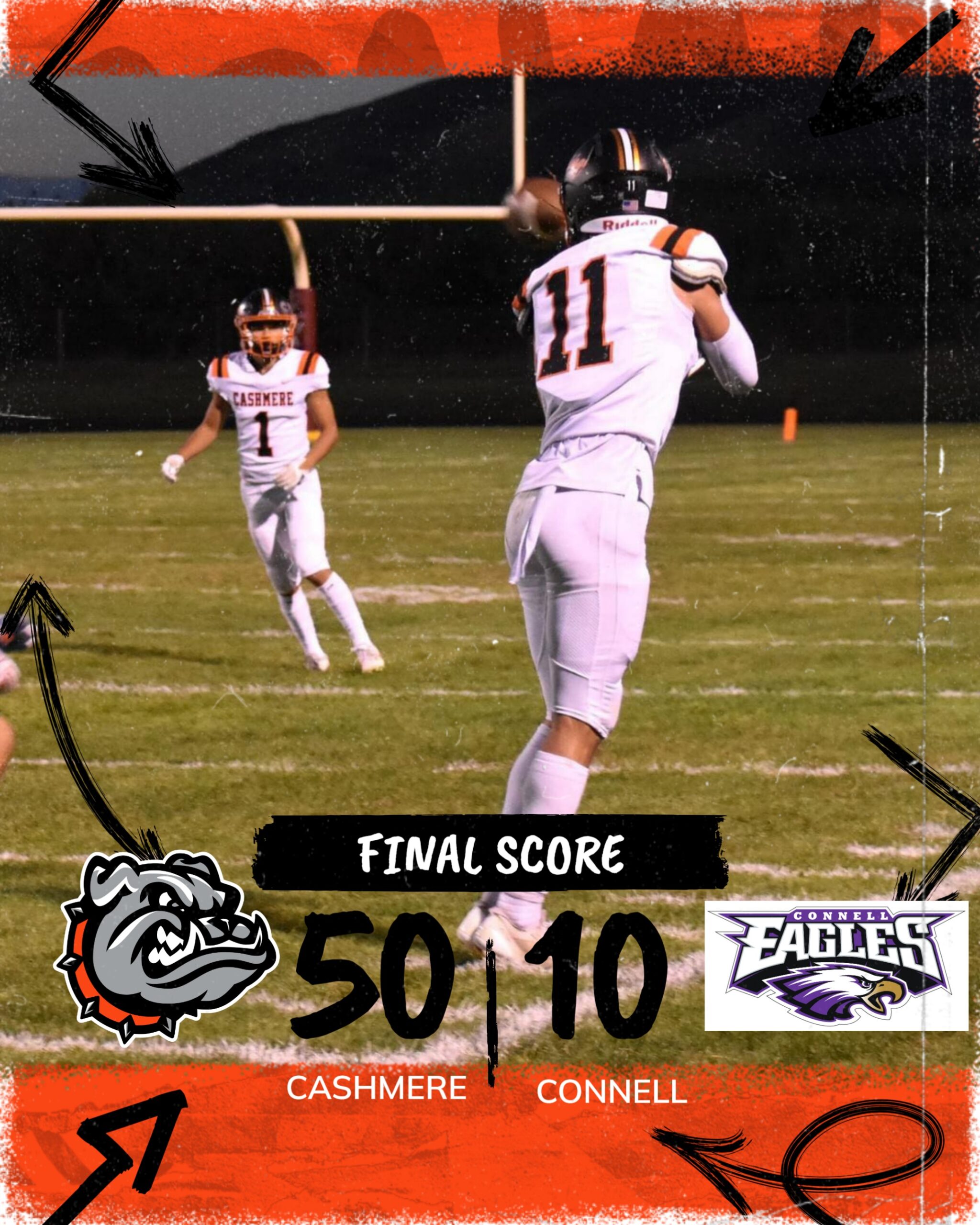 Bulldogs Dominate in Connell, Cruise to 50-10 Victory Over Eagles ...