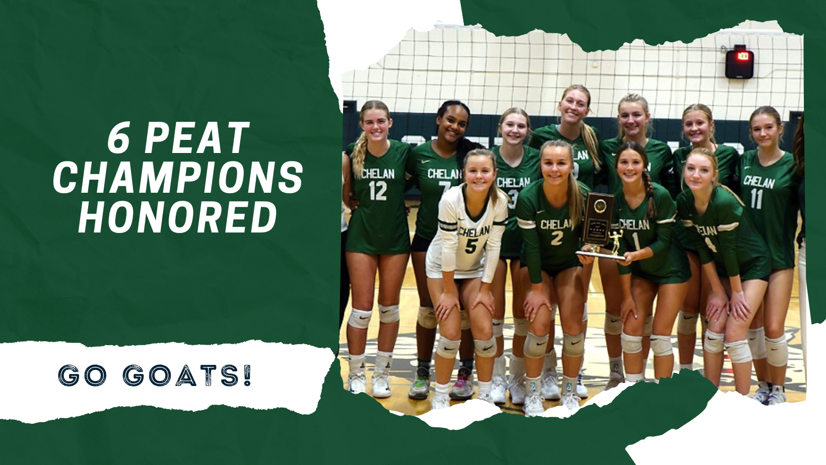 CHS Honors Historic 6 Time Defending Volleyball Champs | Chelan High ...