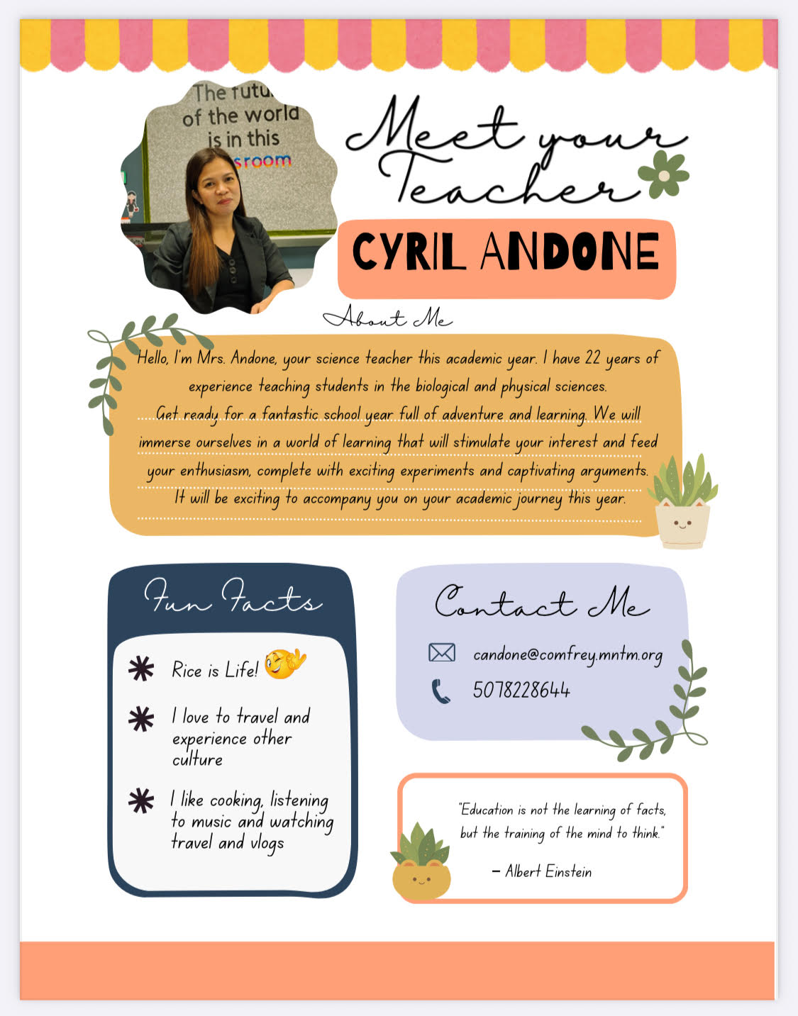 Cyril Andone | Comfrey Public School