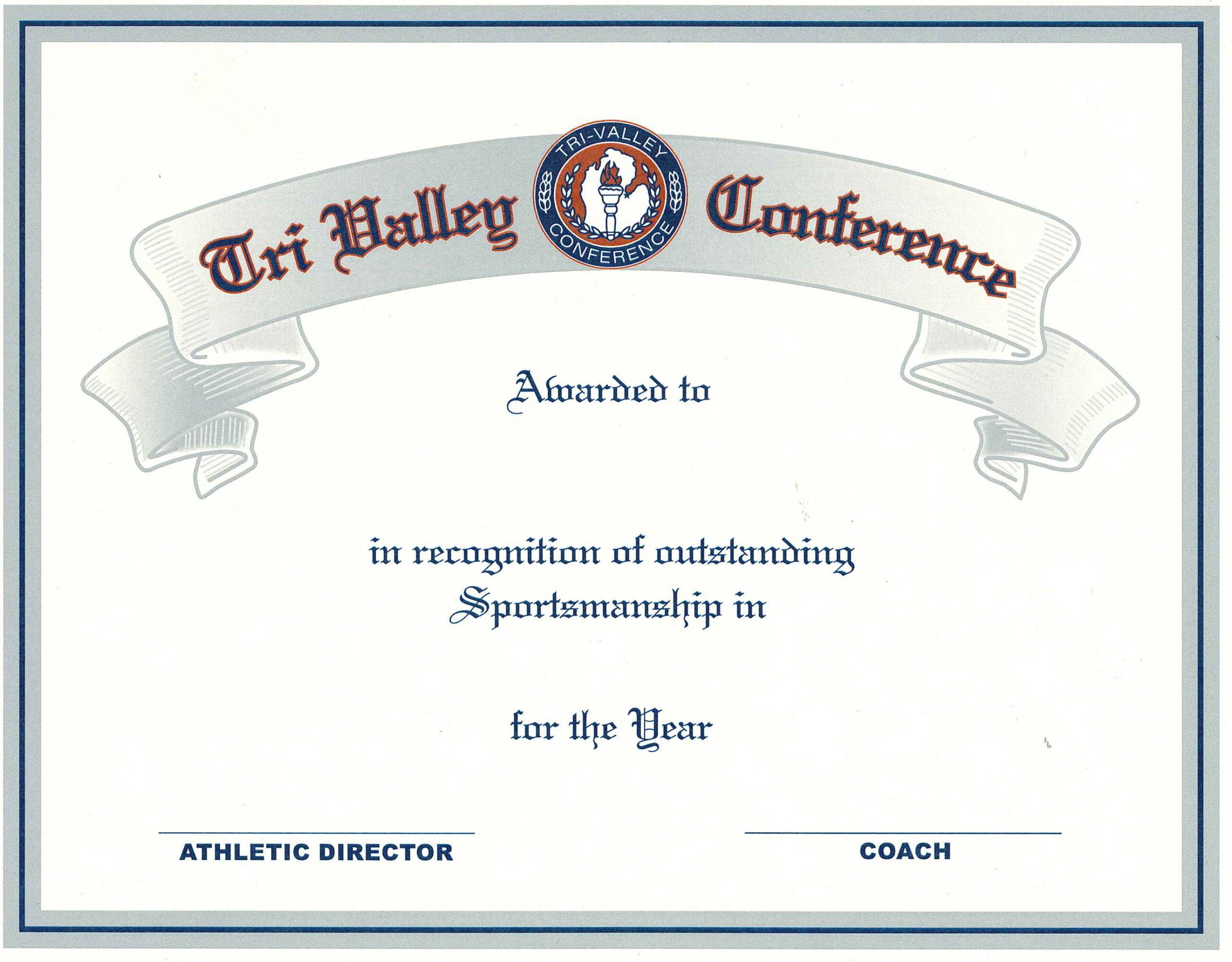 TVC Sportsmanship Awards - Fall 2024 | Tri-Valley Conference