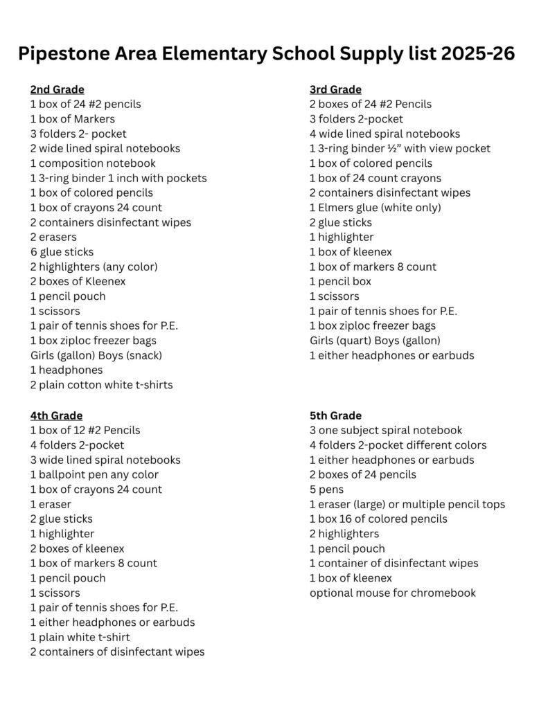 Pipestone Elementary Pre-5 | Pipestone Area Schools (MN)