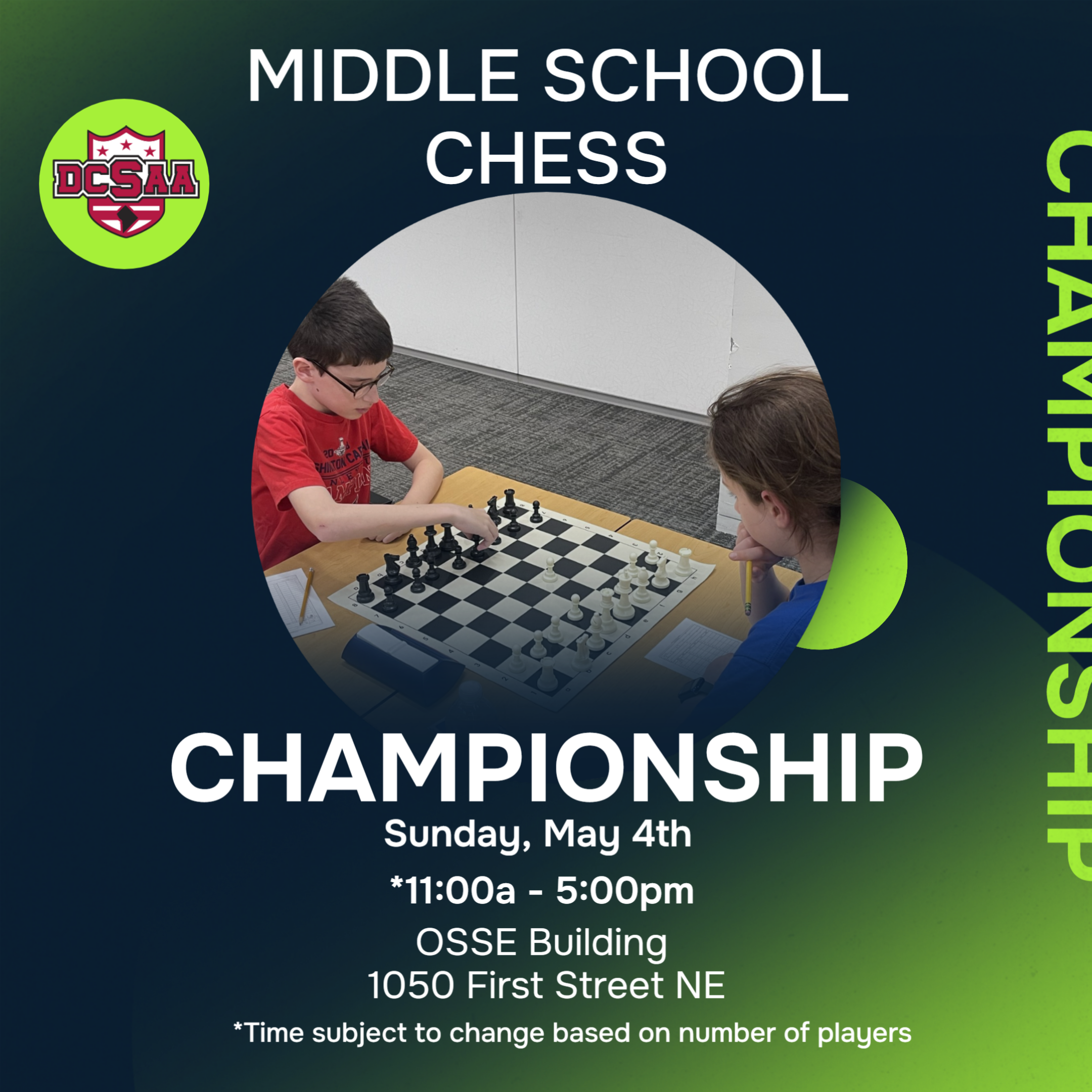 DCSAA Middle School Chess Tournament | The District of Columbia State ...
